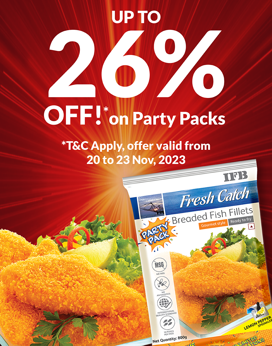 Buy Fish Fritters - 1 Kg Party Pack - Ready to Fry Snacks