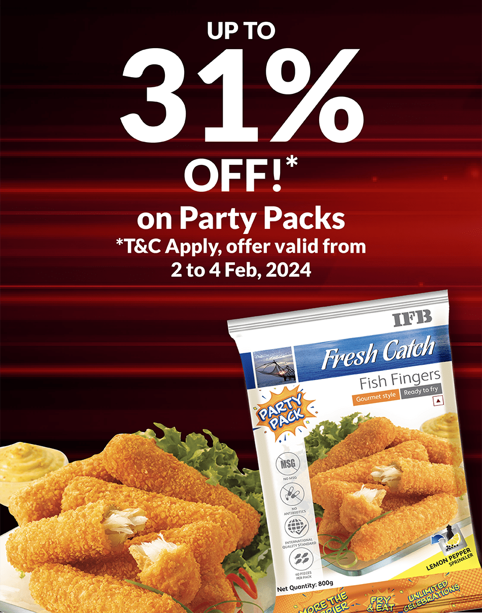 Buy Prawn Patties Party Pack - 1 kg - Ready to Fry Snacks
